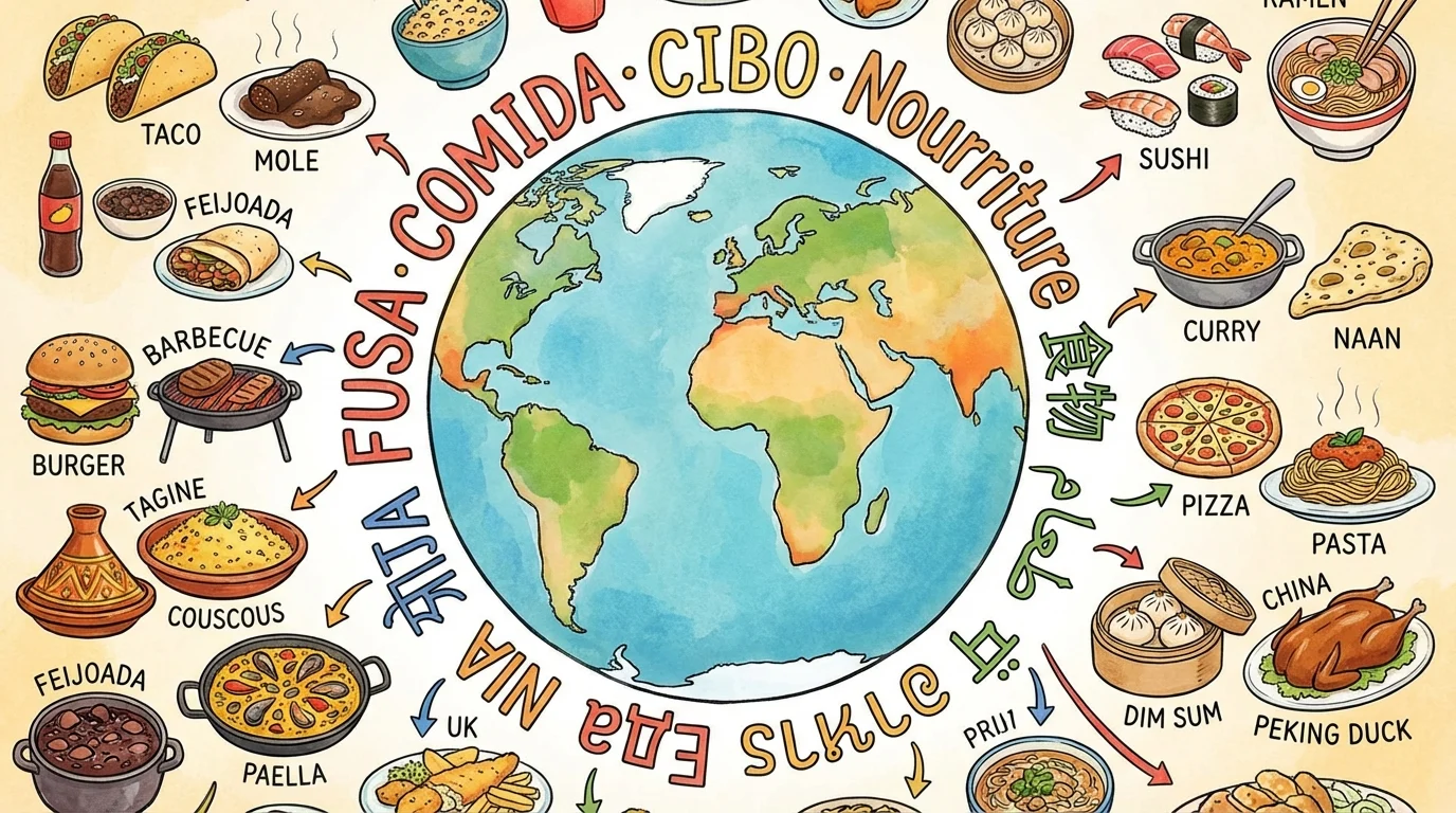 Food in Different Languages: 70 Ways to Say “Food” Around the World